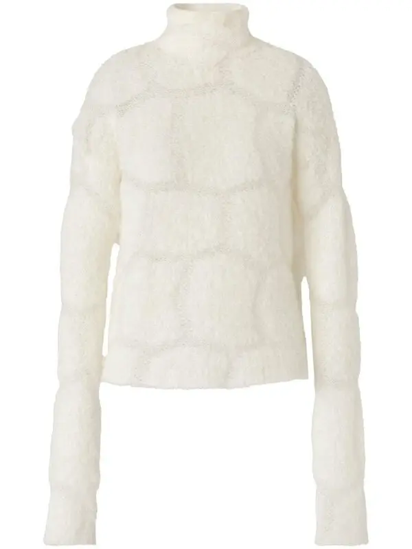 GENNY Chunky-knit Jumper - White
