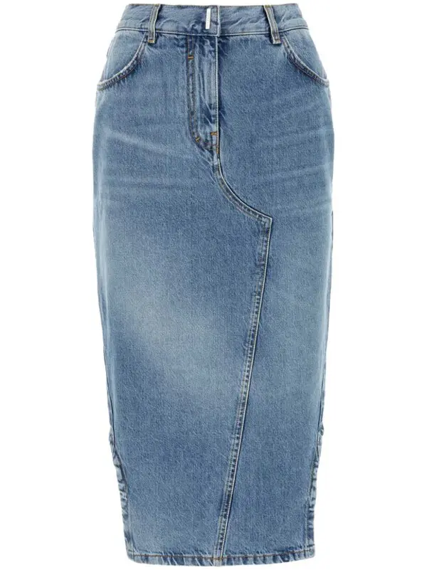 Givenchy Denim Pencil Skirt