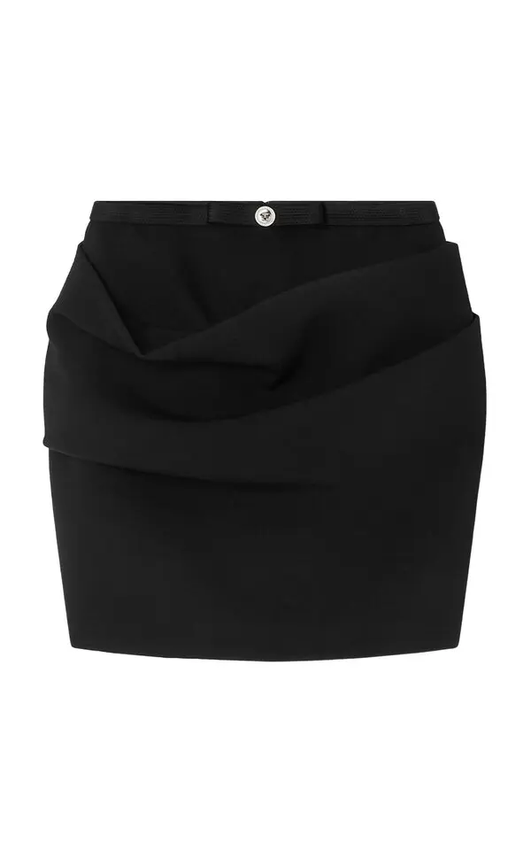 Versace Wool Mini Skirt