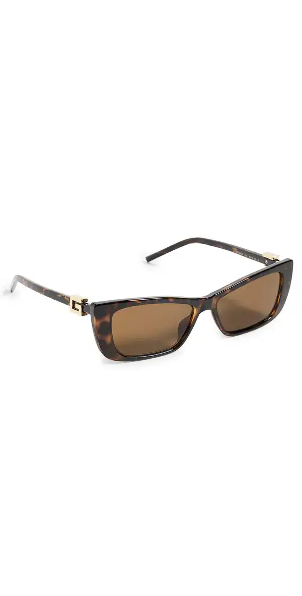 Gucci G String Cat Eye Sunglasses Havana-Havana-Brown Editorialist