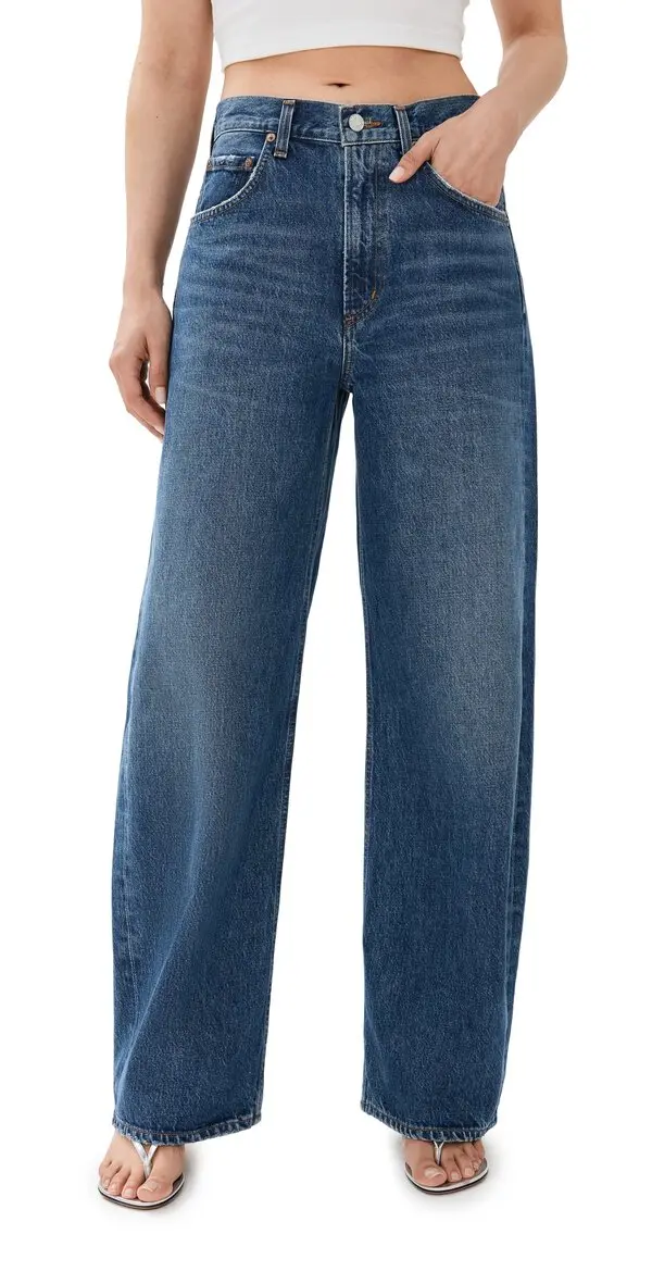 AGOLDE Low Curve Wide Leg Jeans