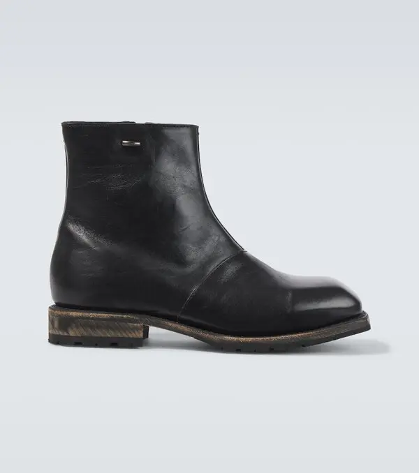 Our Legacy Engine Leather Ankle Boots