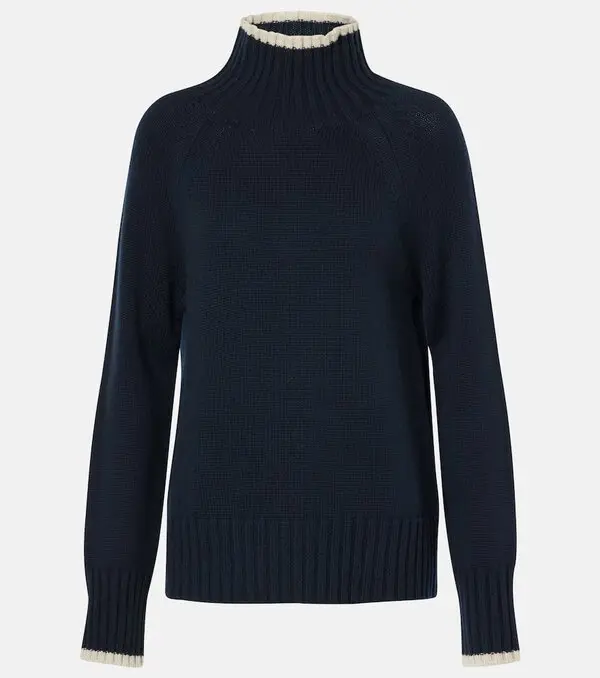 Max Mara Mantova Wool And Cashmere Turtleneck Sweater - Black
