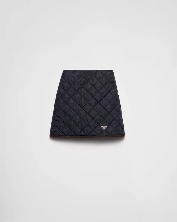 Prada Lightweight Re-nylon Miniskirt - Navy