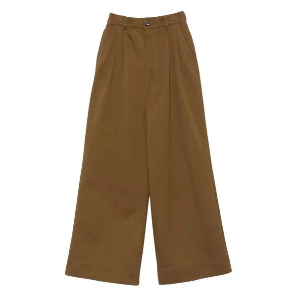 Soeur Pleated Front Pants With Cuffed Hem