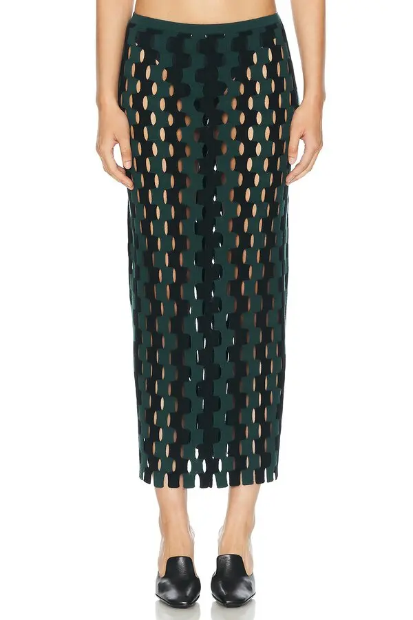 ZANKOV Marshall Open Knit Skirt