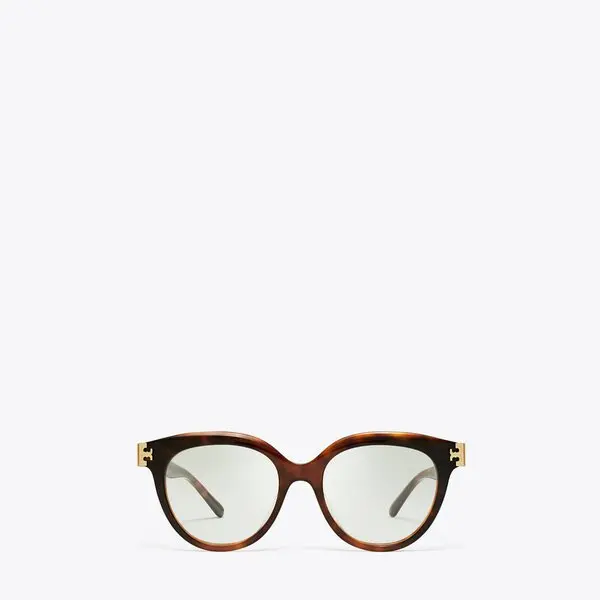 Tory Burch Eleanor Round Eyeglasses - Gradient Tortoise