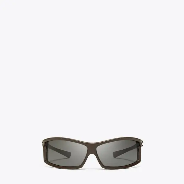 Tory Burch Eleanor Runway Sunglasses - Brown/dark Grey
