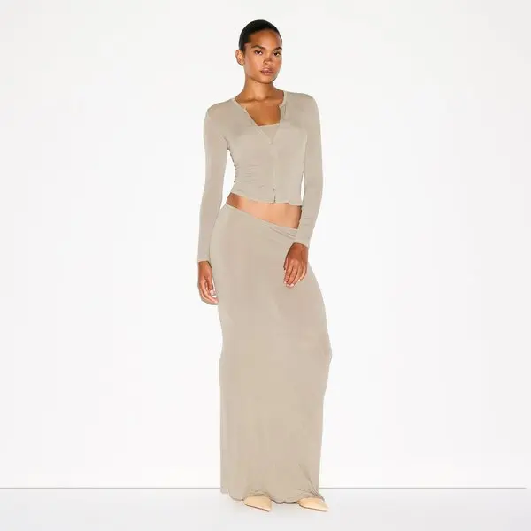 SKIMS Sheer Modal Cardigan - Dune