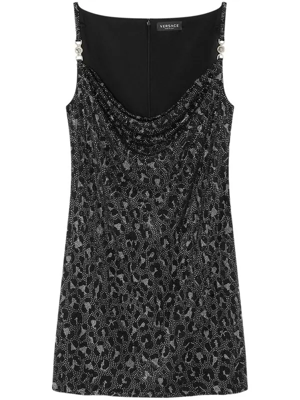 Versace Leopard-print Mini Dress