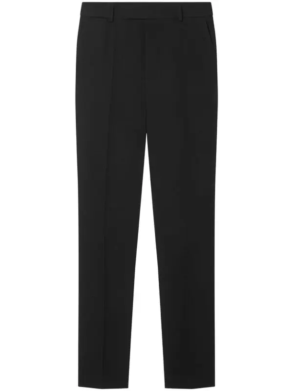 Versace Wool Tailored Trousers - Black