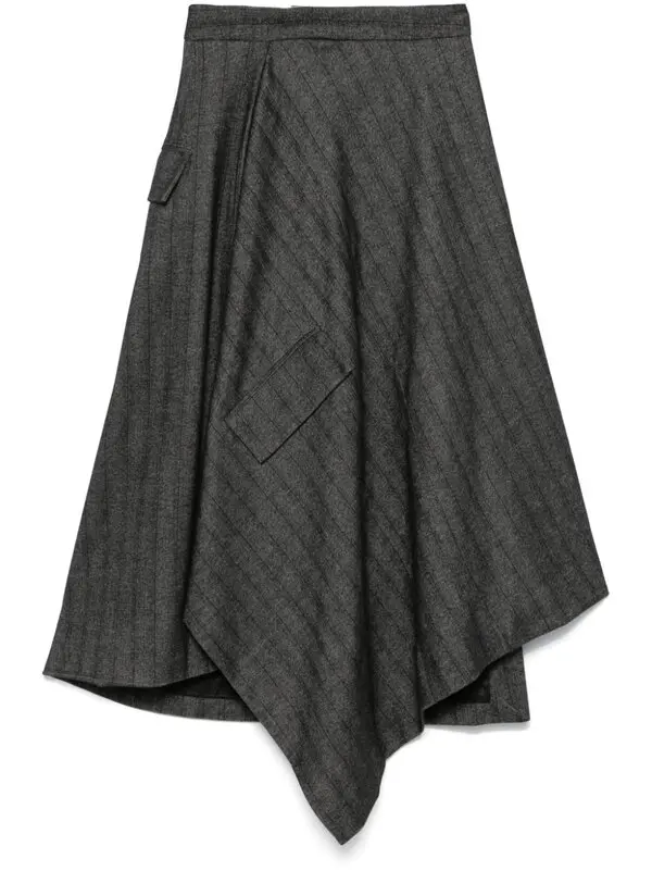 Remain Birger Christensen Striped Draped Skirt