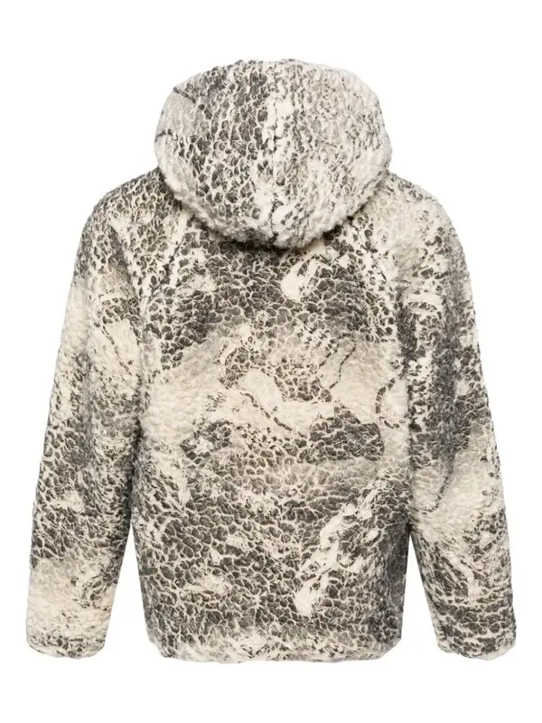 ERL Moto Print Fleece Hoodie
