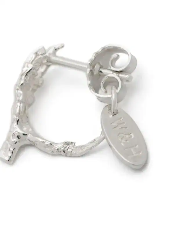 Wouters ＆ Hendrix シルバー925 Wouters & Hendrix Signature-Grigri Stud Single Earring - Silver