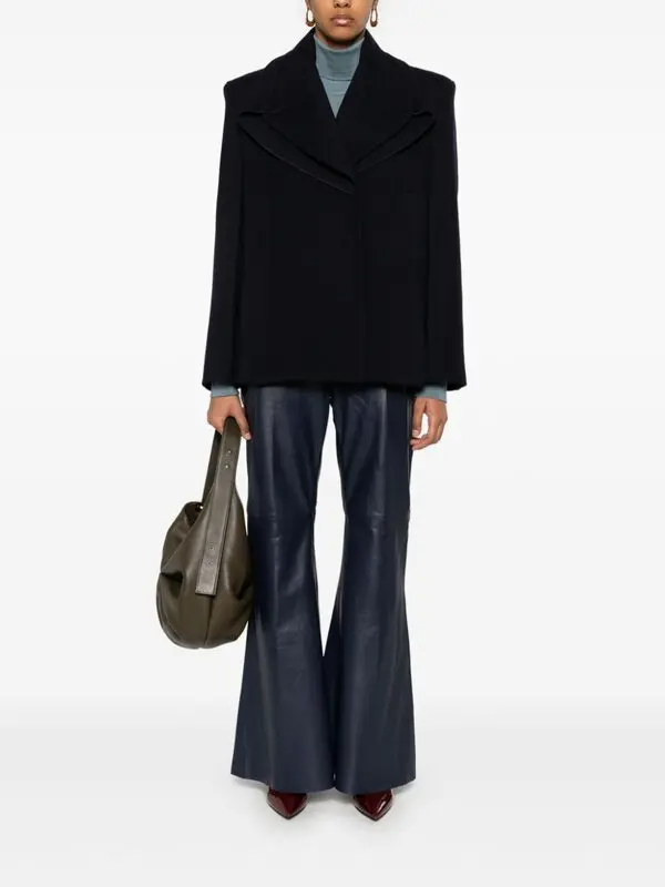 Victoria Beckham Pointed-shoulder Peacoat