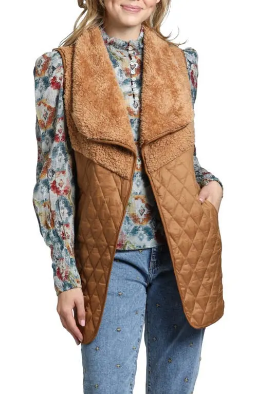 APNY Mixed Media Quilted Vest