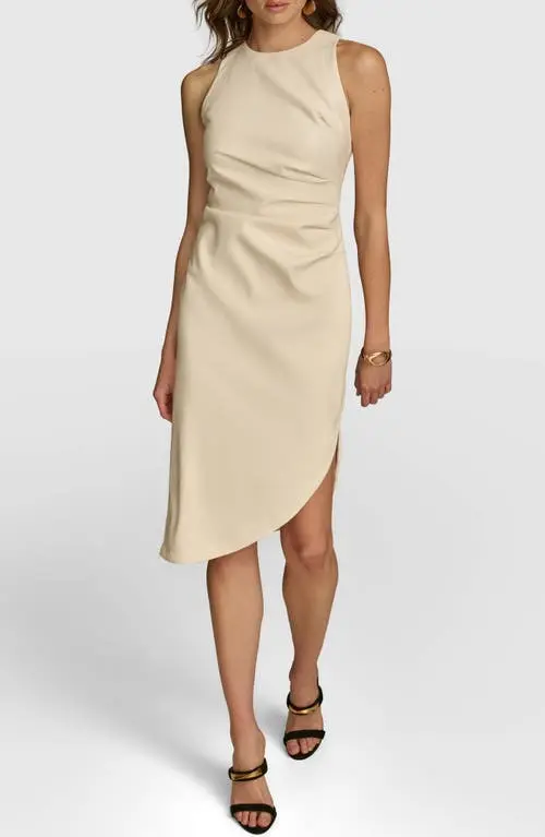 slim fit dress slacks Faux Leather Midi Column Skirt main image 0