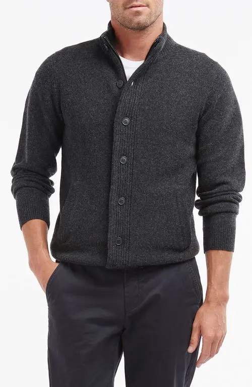Barbour Elbow Patch Wool Cardigan