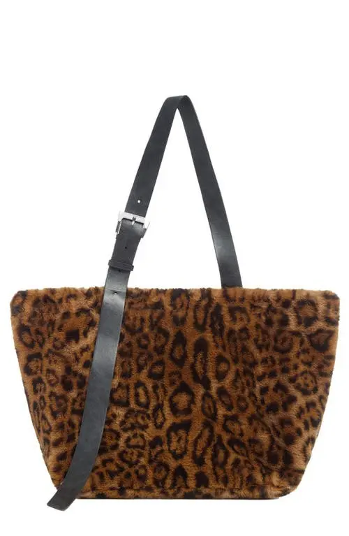 Apparis Esti Pluche™ Faux Fur Tote - Leopard