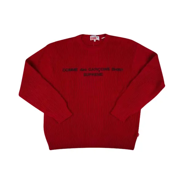 Supreme X Comme Des Garçons Shirt Sweater - Red