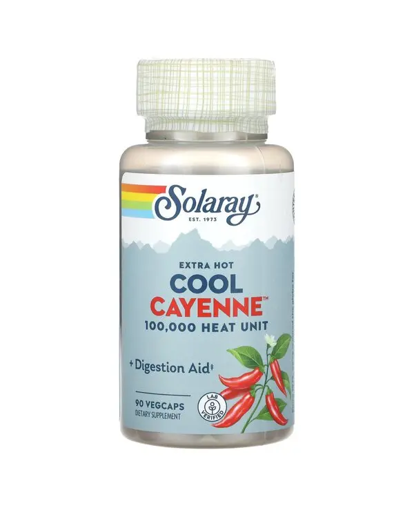 SOLARAY Extra Hot Cool Cayenne 90 Vegcaps