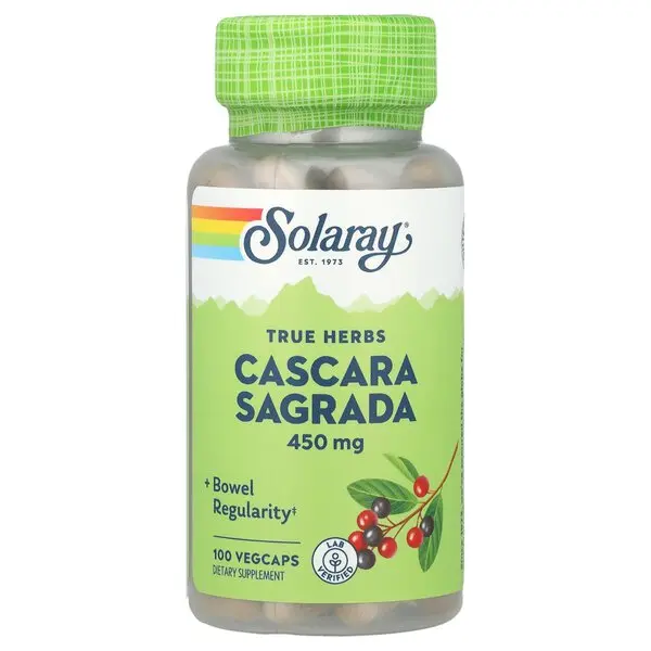 SOLARAY True Herbs Cascara Sagrada 450 Mg
