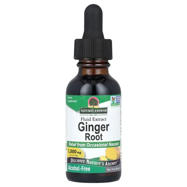 NATURE'S ANSWER Ginger Root Fluid Extract Alcohol-free 1 000 Mg 1 Fl Oz