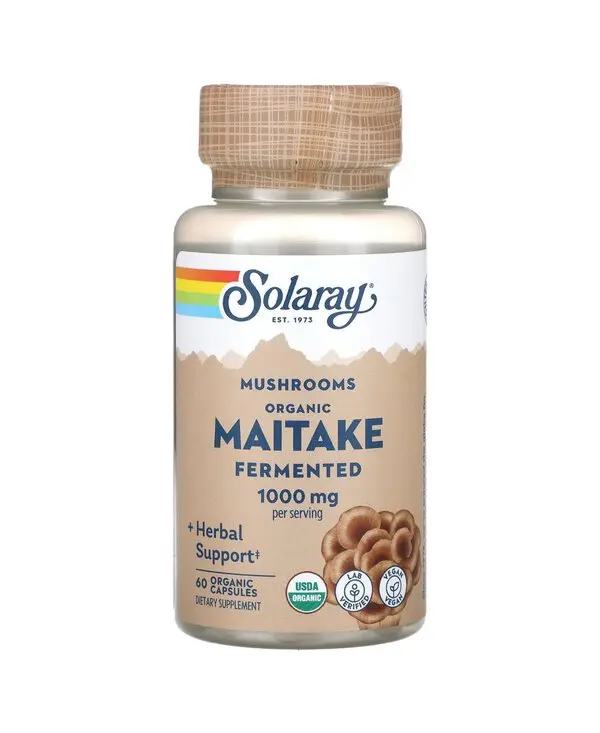 SOLARAY Organic Fermented Maitake Mushrooms