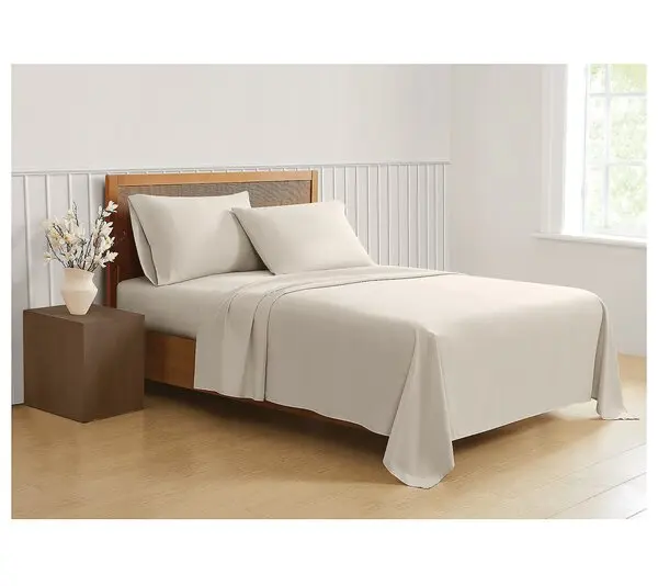 TRULY SOFT Green Solid Twin 3 Piece Sheet Set