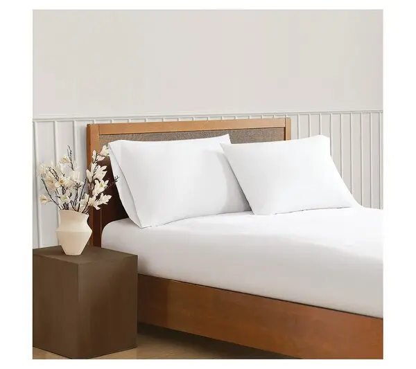 TRULY SOFT Green Solid King Pillowcase Pair