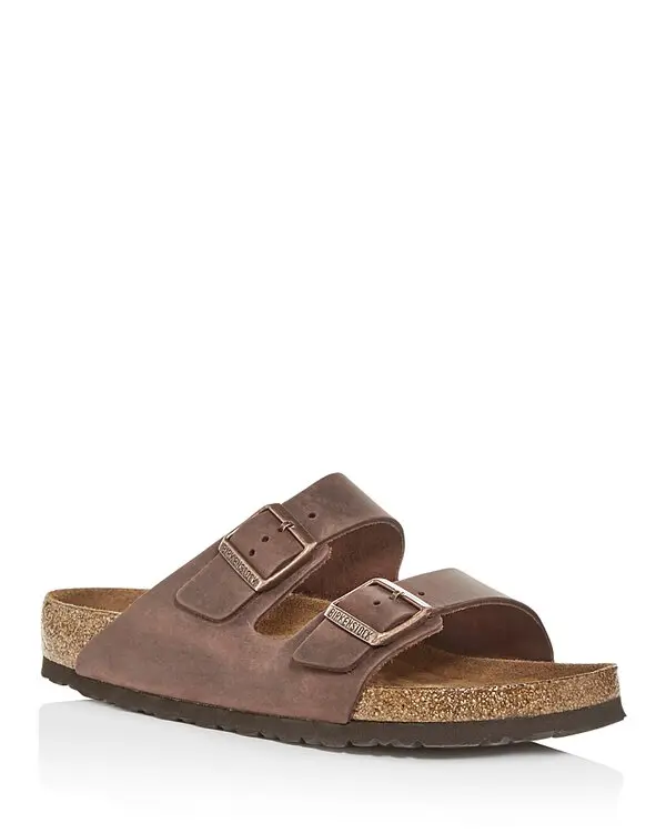 BIRKENSTOCK Arizona Slide Sandals - Dark Brown