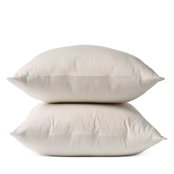 COYUCHI Cloud Soft Sateen Standard Pillowcases, Set Of 2 - Pale Gray
