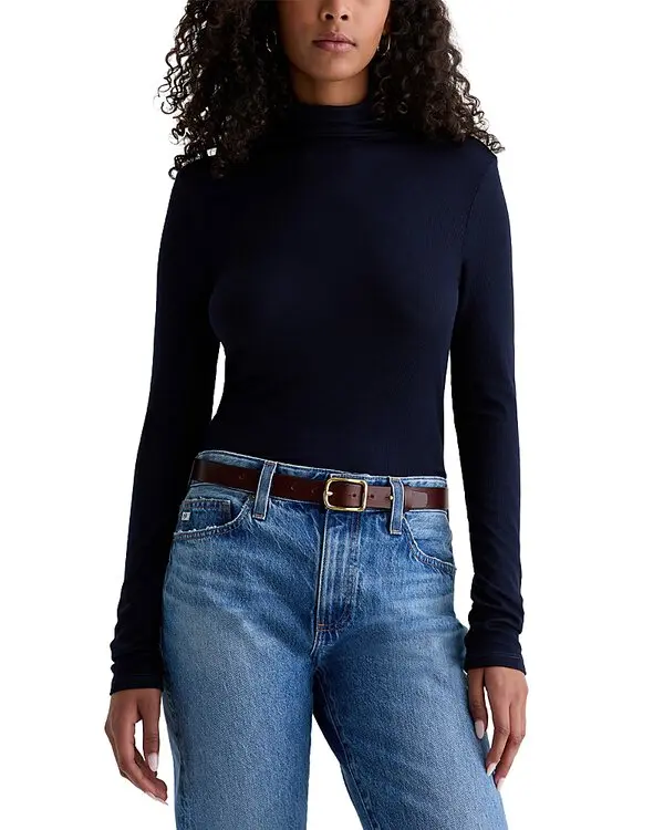 Ag The Chels Long Sleeve Turtleneck - Deep Trenches