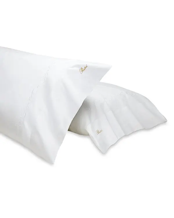 PRATESI Icona Pillowcase, King, Set Of 2 - White/white