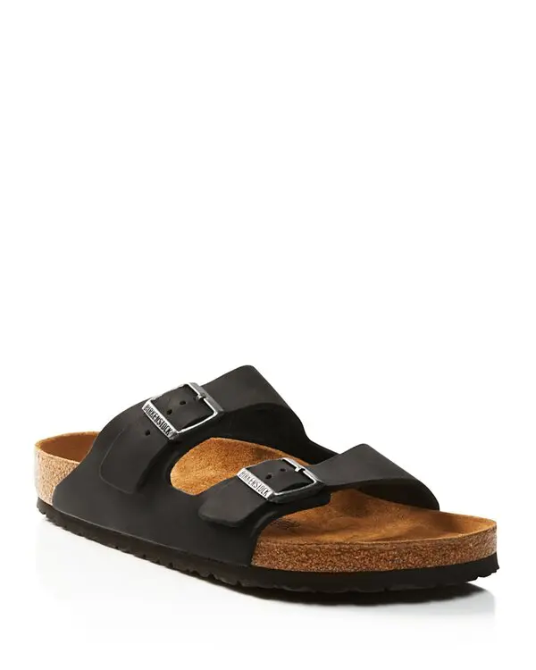 BIRKENSTOCK Arizona Slide Sandals - Black/dark Sand