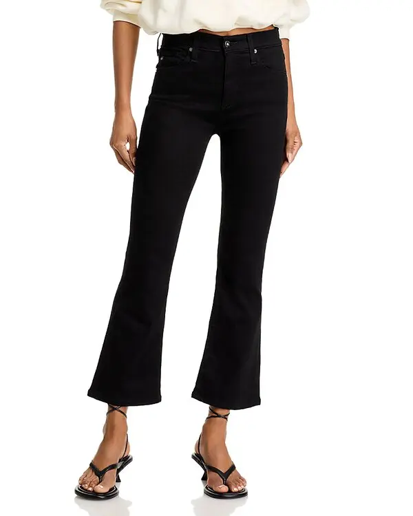 Ag Farrah Mid-rise Cropped Bootcut Jeans