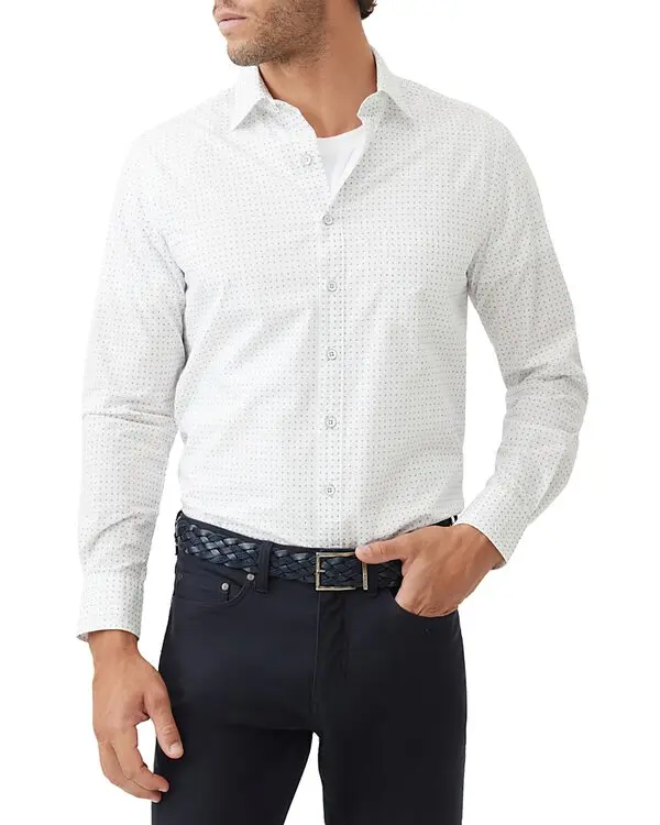 Rodd & Gunn Lambton Button Front Shirt - Snow
