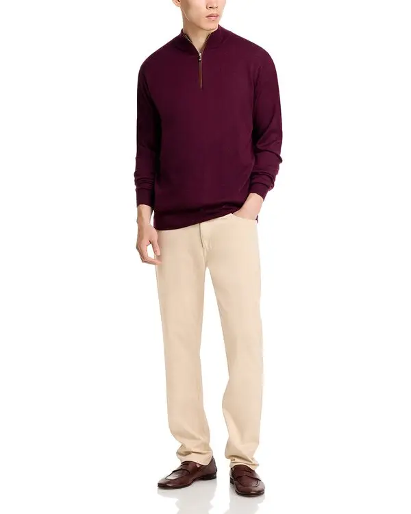 Peter Millar Quarter Zip Sweater - Winterberry