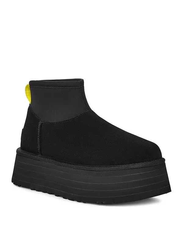 UGG Classic Mini Dipper Platform Boots - Black