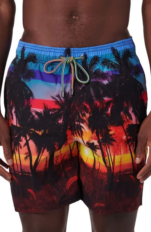 Bugatchi Cosmo Swim Trunks - Tangerine