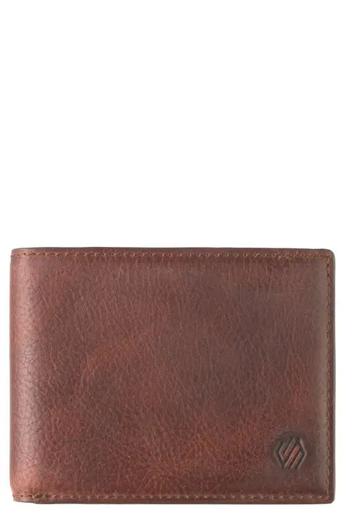 Johnston & Murphy Kingston Leather Bifold Wallet - Mahogany