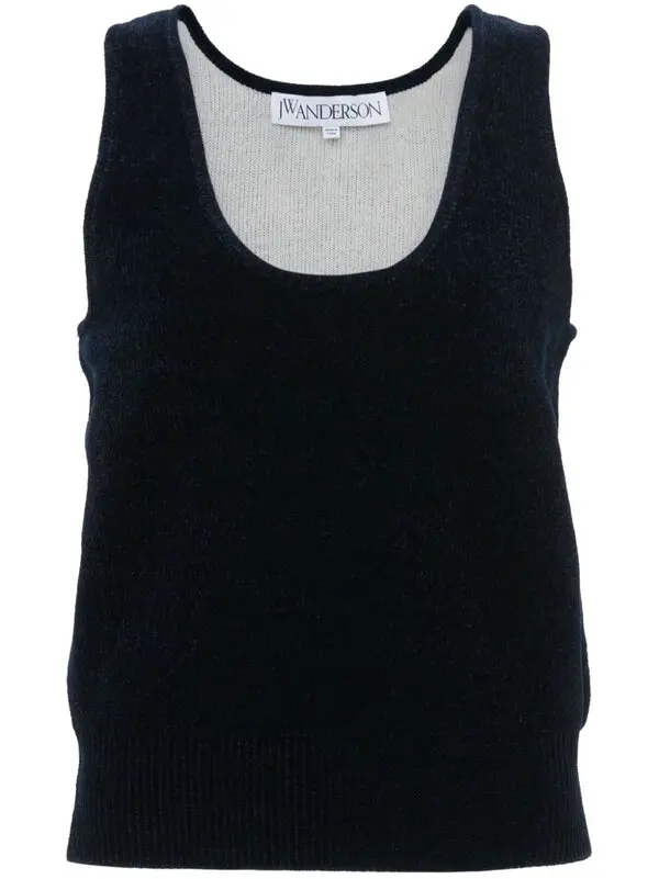 JW Anderson Round-neck Chenille Tank Top