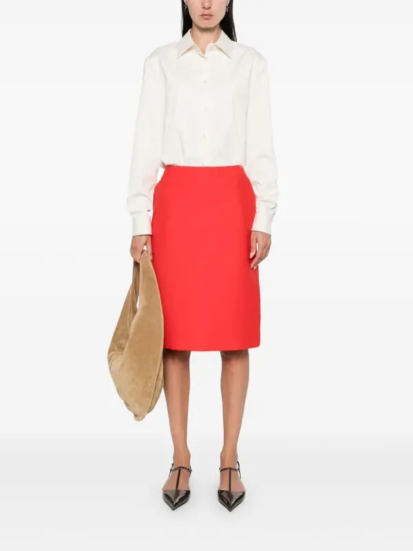 THE ROW Corinna Skirt - Silver