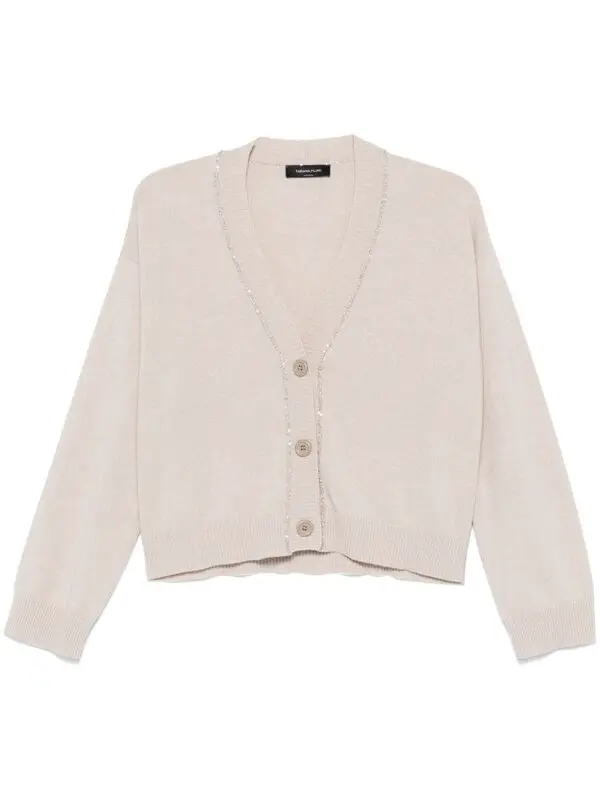 Fabiana Filippi Sequin-detailed Cardigan - Neutrals