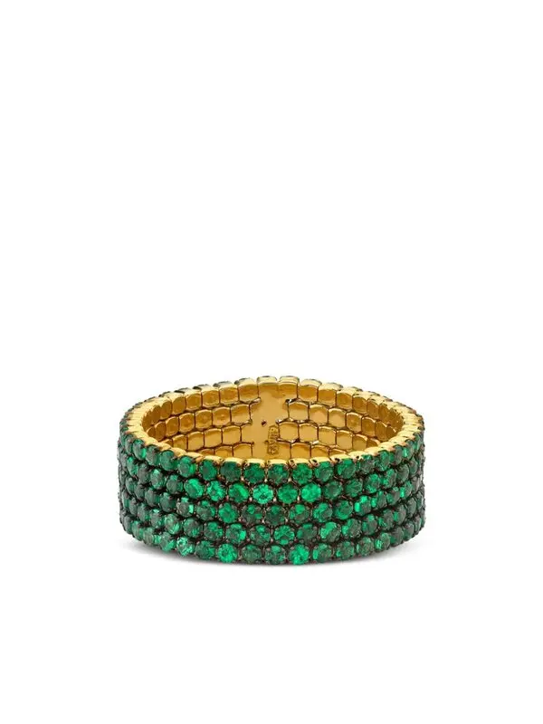 Shay 18kt Yellow Garnet Stackable Ring