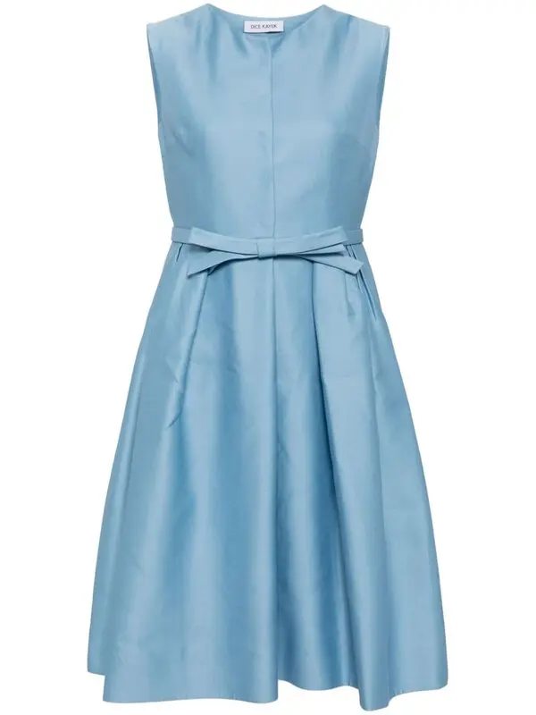 Dice Kayek Sleeveless Satin Midi Dress