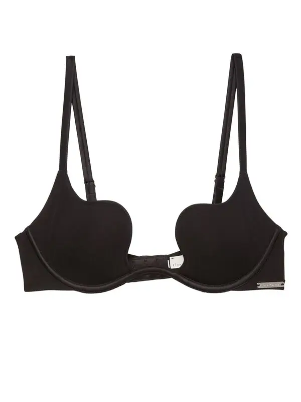 Fleur Du Mal Le Stretch Micro Seduce U-plunge Bra - Black