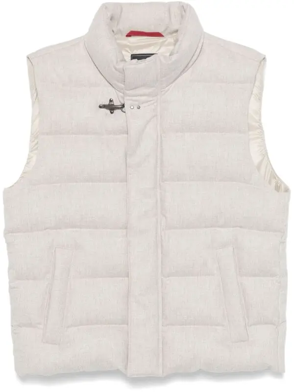 FAY Quilted Virgin Wool Gilet