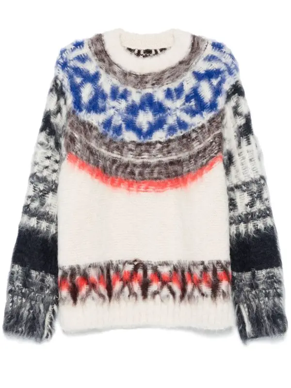 Sacai Brushed-effect Sweater