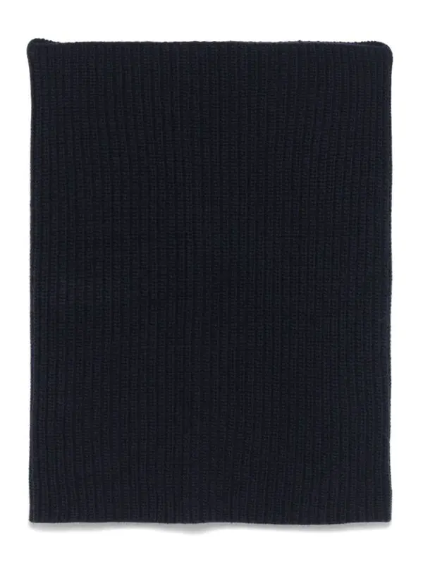 ALYSI Ribbed-knit Scarf - Blue